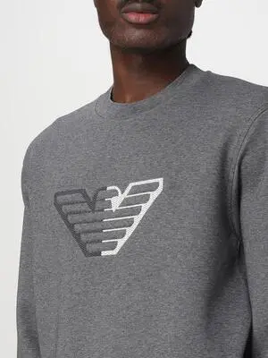 Emporio Armani Sweatshirt With Logo - Grey