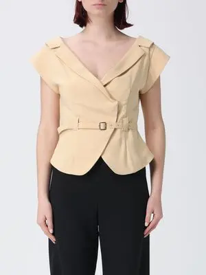 Patrizia Pepe Viscose Vest - Yellow
