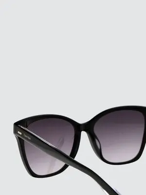 Calvin Klein Acetate Cat-eye Sunglasses With Lettering Logo