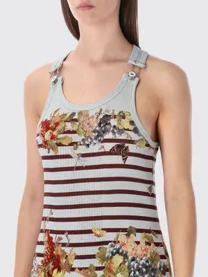 JEAN PAUL GAULTIER Printed Cotton Long Dress