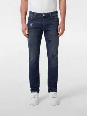 Philipp Plein Skinny Jeans With Star Print