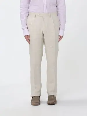 LARDINI Double-breasted Linen Blend Dress