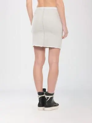 Rick Owens Cotton Denim Mini Skirt