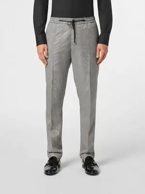 Philipp Plein Printed Slim Fit Drawstring Trousers