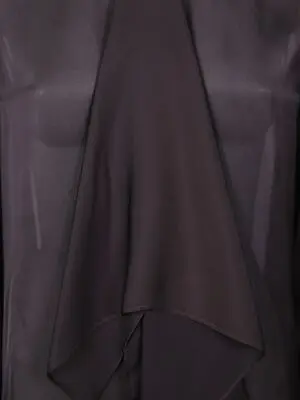 Sacai High Neck Draped Dress