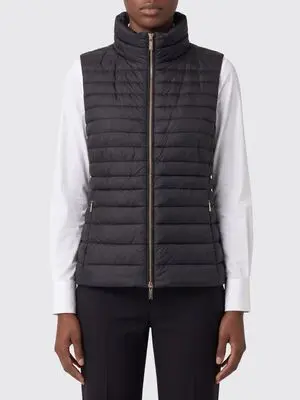 MOORER Padded And Quilted Zip Vest - Black