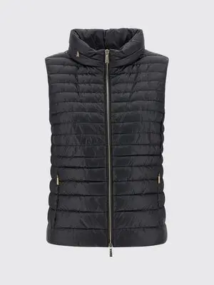 MOORER Padded And Quilted Zip Vest - Black