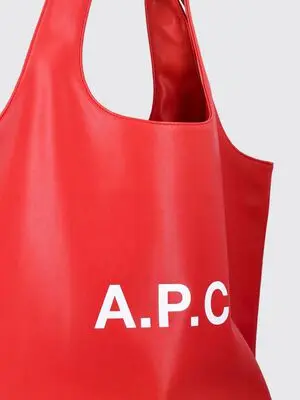 A.p.c. Ninon Faux Leather Shoulder Bag - Red