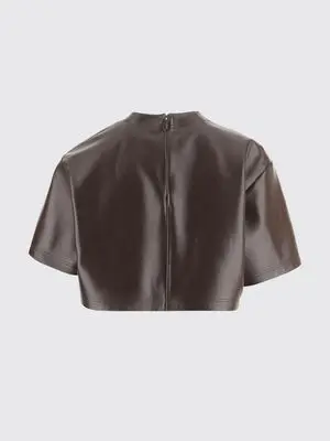 Balenciaga Leather Cropped Top