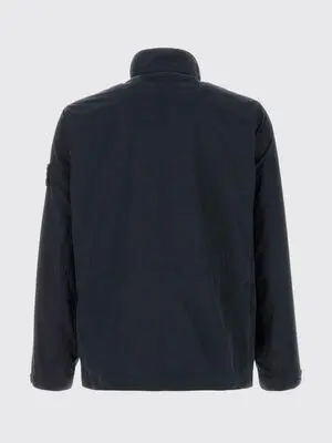 Stone Island High Neck Windbreaker Jacket - Navy