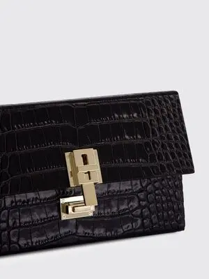 TOM FORD Crocodile Print Leather Clutch