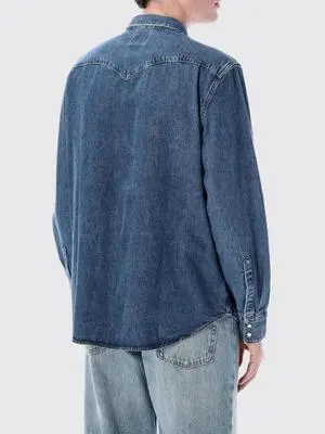 LEVI'S Barstow Long-sleeved Cotton Shirt - Blue