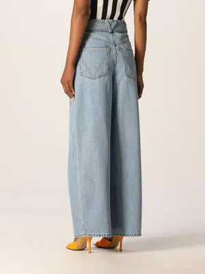 Bottega Veneta Wide Leg Washed Out Jeans
