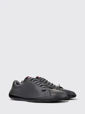 Camper Bi Twins Smooth Leather Slip-on Sneakers With Elastic Laces