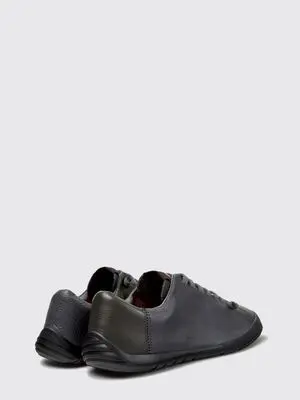Camper Bi Twins Smooth Leather Slip-on Sneakers With Elastic Laces