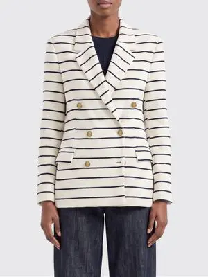 Brunello Cucinelli Striped Cotton Double-breasted Blazer - Multicolor
