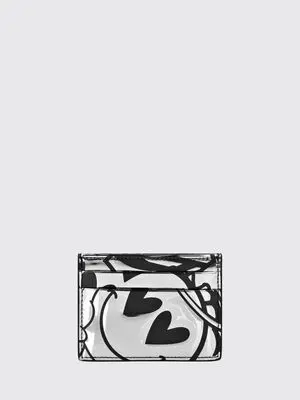 Philipp Plein Smile Calf Leather Card Holder