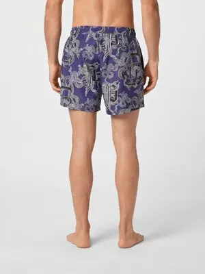 Philipp Plein Printed Polyester Swimsuit
