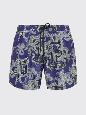 Philipp Plein Printed Polyester Swimsuit