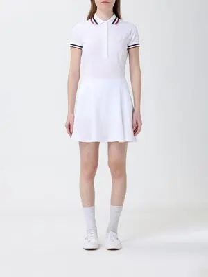 Brunello Cucinelli Stretch Cotton Polo Dress - White