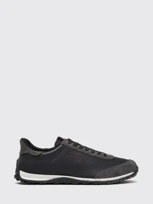 Camper Bi Drift Walk Low-top Sneakers In Grained Leather With Vibram Sole - Black