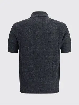 Brunello Cucinelli Cotton Knit Polo Shirt - Black
