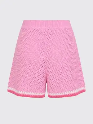 MC2 SAINT BARTH Crocheted Shorts With Graphic Motif - Multicolor