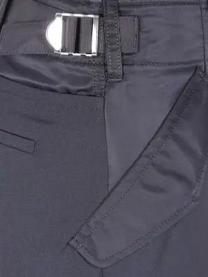 Sacai Wide Leg Trousers - Black