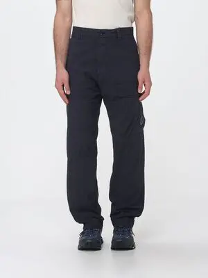 C.P. COMPANY Cotton Blend Cargo Trousers - Blue
