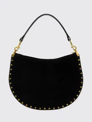 Isabel Marant Étoile Oskan Studded Suede Hobo Bag - Black