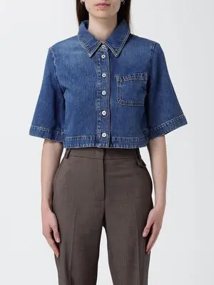 Liu Jo Cotton Denim Shirt - Blue