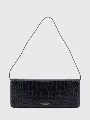 Victoria Beckham Dorian Croc-effect Calfskin Shoulder Bag