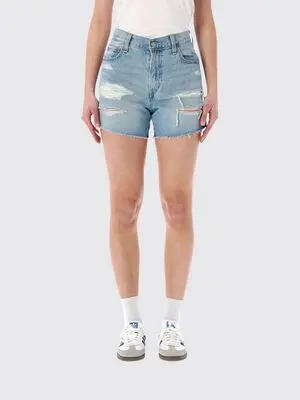 LEVI'S Cotton Denim Shorts - Blue 1