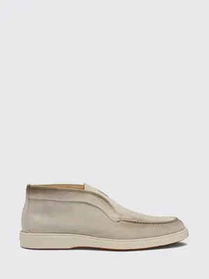 Santoni Suede Boots - Natural