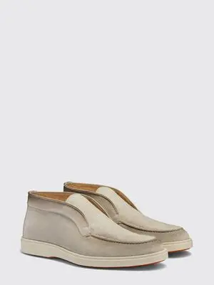 Santoni Suede Boots - Natural