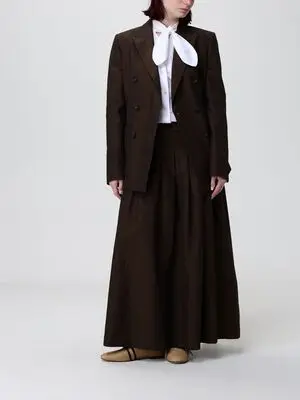 PT TORINO Double-breasted Cotton And Linen Blazer