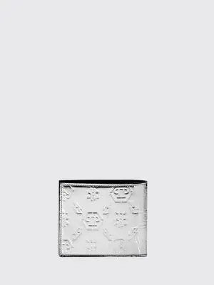 Philipp Plein Laminated Calf Leather Pp Wallet