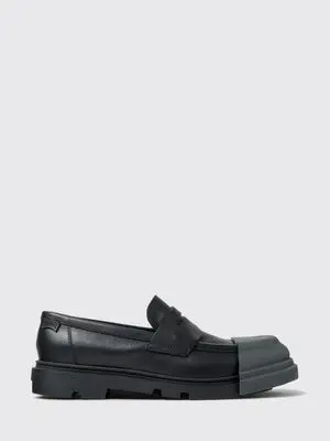 Camper Bi Junction Loafers In Calf Leather With Notched Sole - Black
