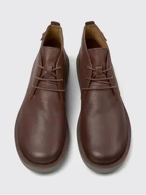 Camper Lace Up Leather Ankle Boots