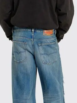 DIESEL® Wide Leg Denim Jeans
