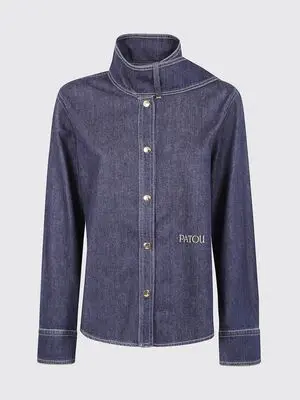 PATOU Denim Shirt With Contrast Stitching