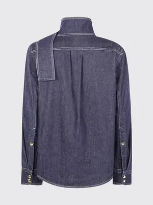 PATOU Denim Shirt With Contrast Stitching