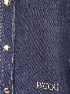 PATOU Denim Shirt With Contrast Stitching