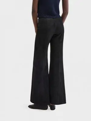 MARGHERITA MACCAPANI Easy Flared Trousers In Organic Cotton Blend