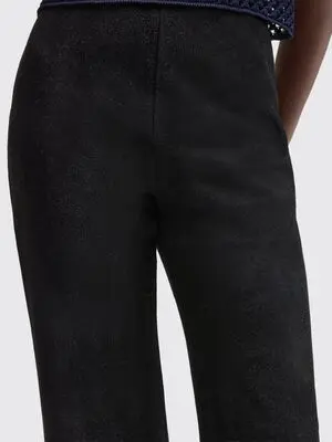 MARGHERITA MACCAPANI Easy Flared Trousers In Organic Cotton Blend