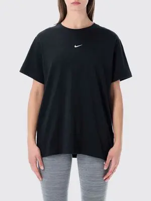 Nike Relaxed Cotton T-shirts With Logo - Black