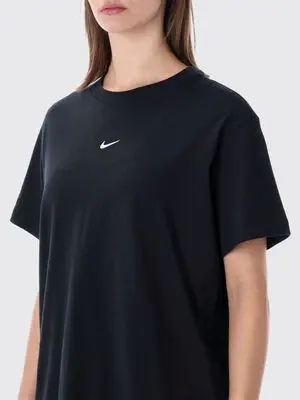 Nike Relaxed Cotton T-shirts With Logo - Black