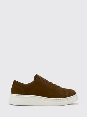 Camper Runner Up Platform Sneakers In Nubuck With Xl Extralight® Sole - Brown