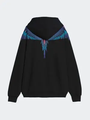 COUNTY OF MILAN Cotton Icon Wings Logo Hooded Sweatshirt