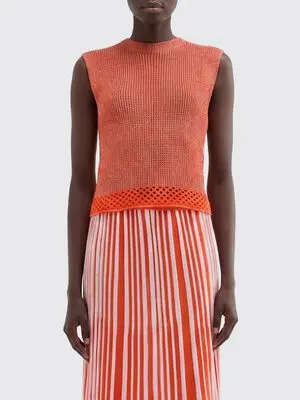 MARGHERITA MACCAPANI Giuly Cotton And Viscose Top - Orange